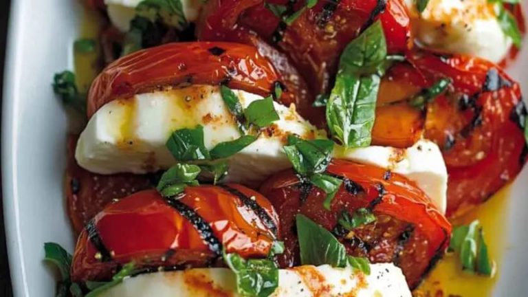 Easy Ina Garten Roasted Tomato Caprese Salad Recipe